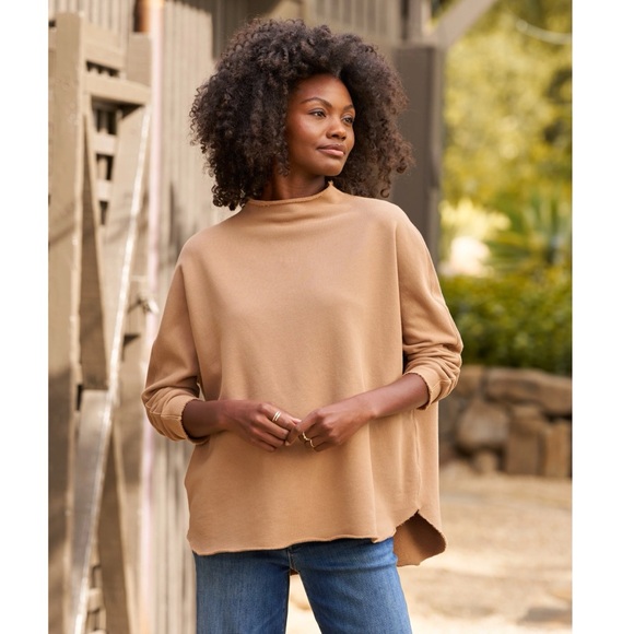 Frank & Eileen | Tops | Frank Eileen Effie Long Sleeve Funnel Neck ...